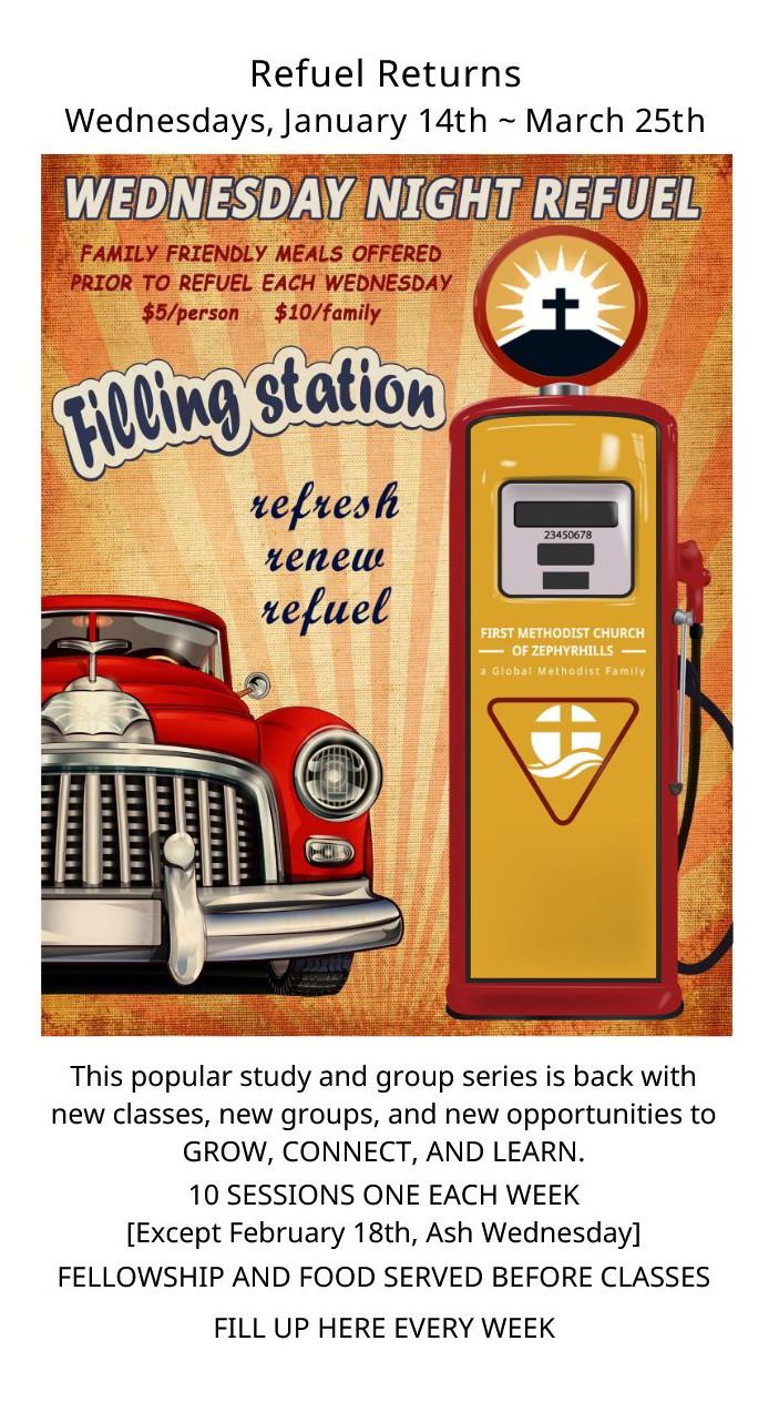 Wednesday Refuel Spring 2026 | First Methodist Church of Zephyrhills